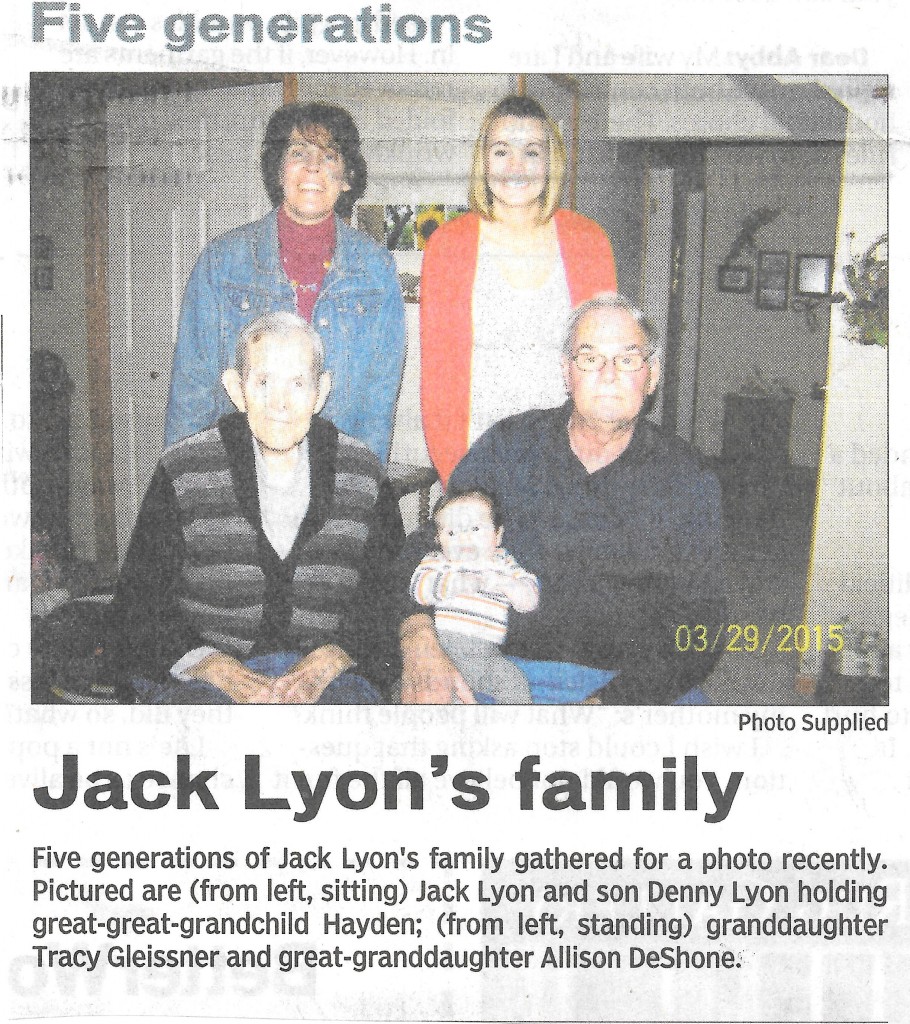 Denny Lyons – 5 Generations !! – Elkhart '61 Blog